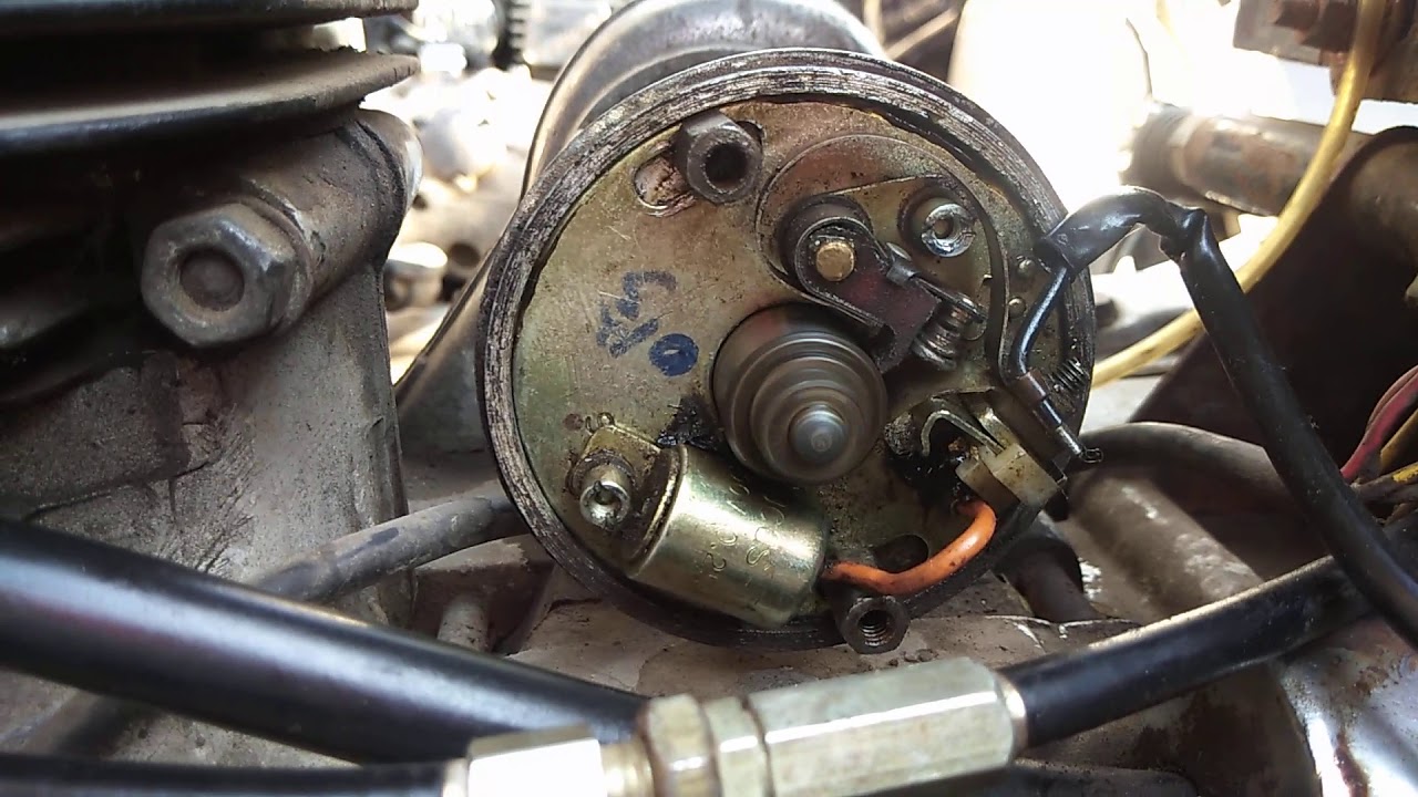 Old ROYAL ENFIELD Point plate. - YouTube