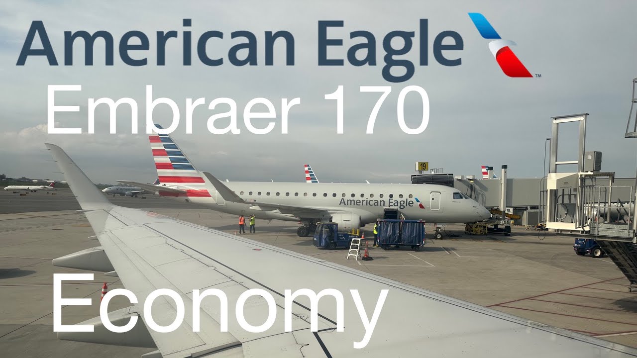 AMERICAN EAGLE Embraer 170 Economy| Toronto Pearson 🇨🇦 - New York ...