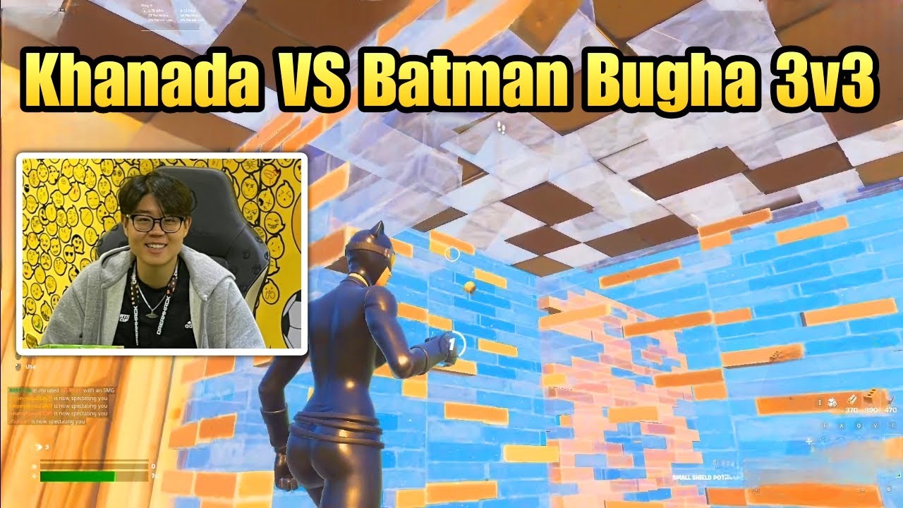 Khanada VS Batman Bugha 3v3 - YouTube