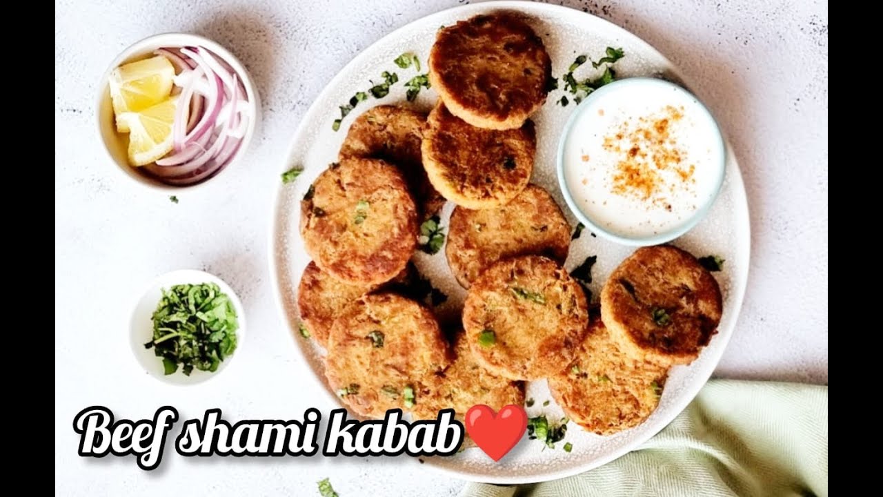 BEEF SHAMI KABAB RECIPE / Beef shami kabab racipe on rnjoy food with me ...