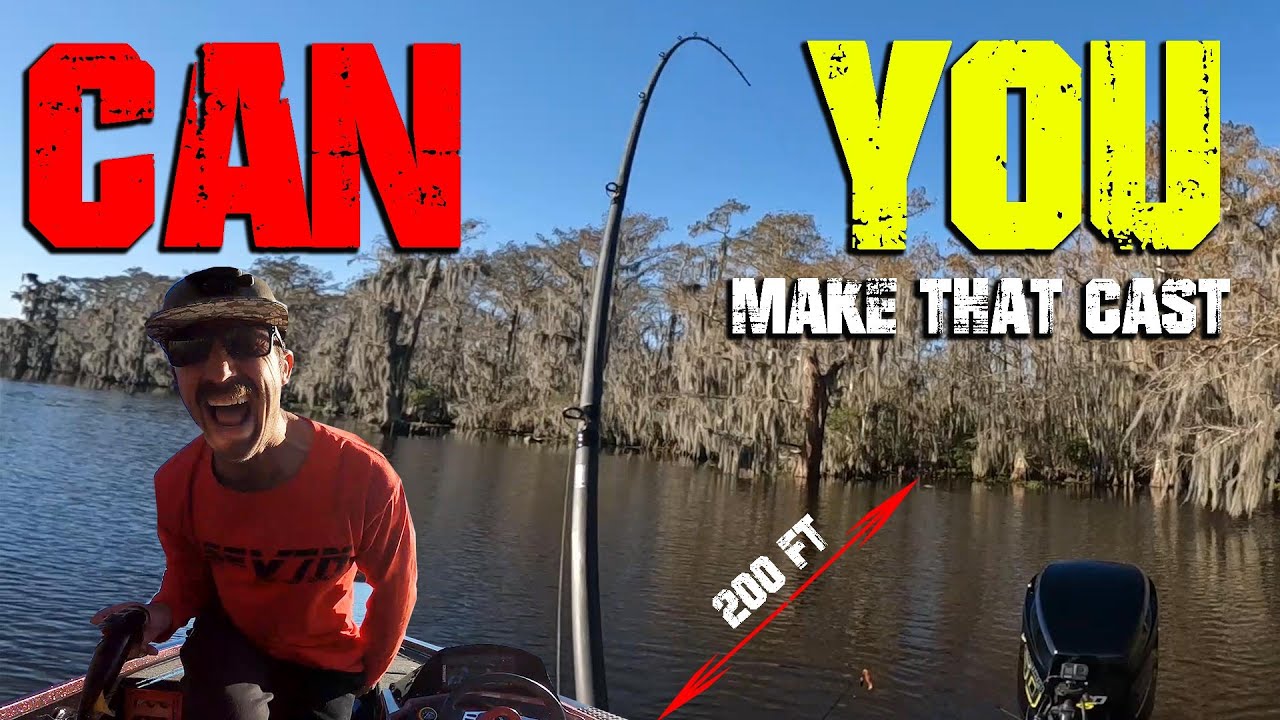 Best BASS Fishing Cast Ever - over 200ft sight cast - YouTube
