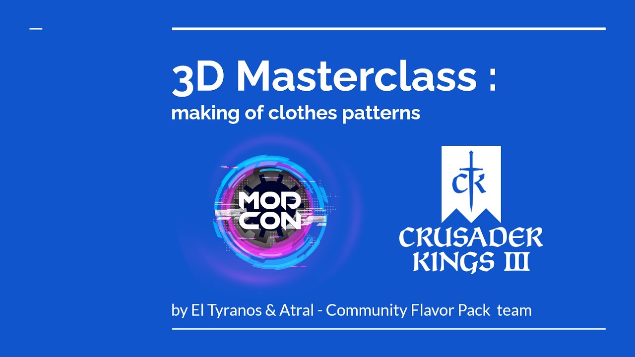 Making of clothes patterns for Crusader Kings 3 - YouTube