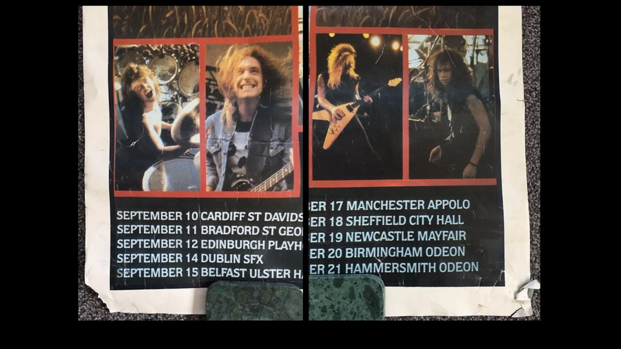 Metallica 1986 - Music For Nations - Poster - YouTube