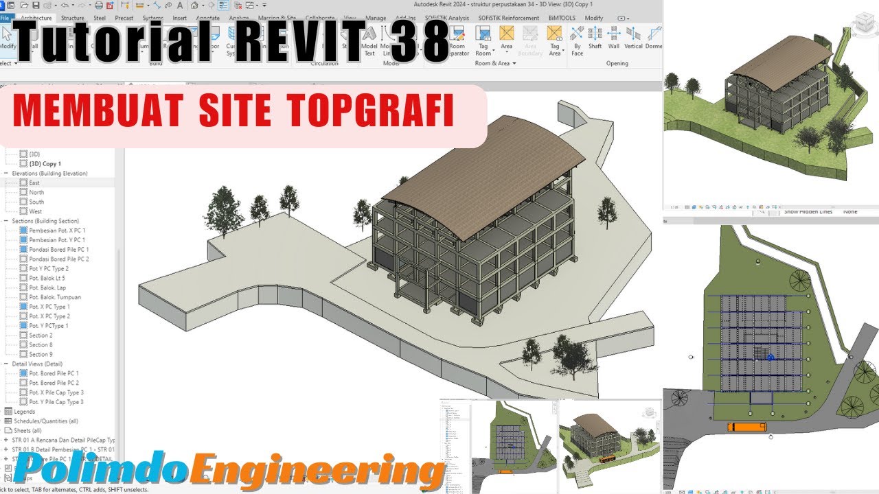 Membuat Site Topografi Menggunakan Toposolid di REVIT - YouTube