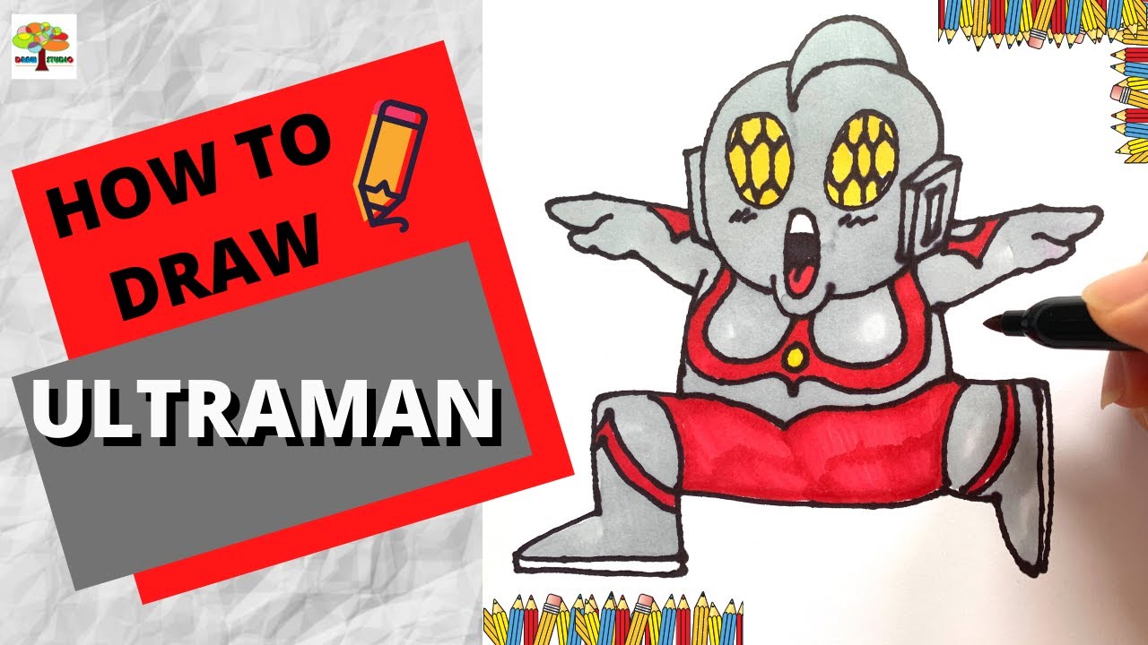 How to Draw Ultraman step by step - YouTube