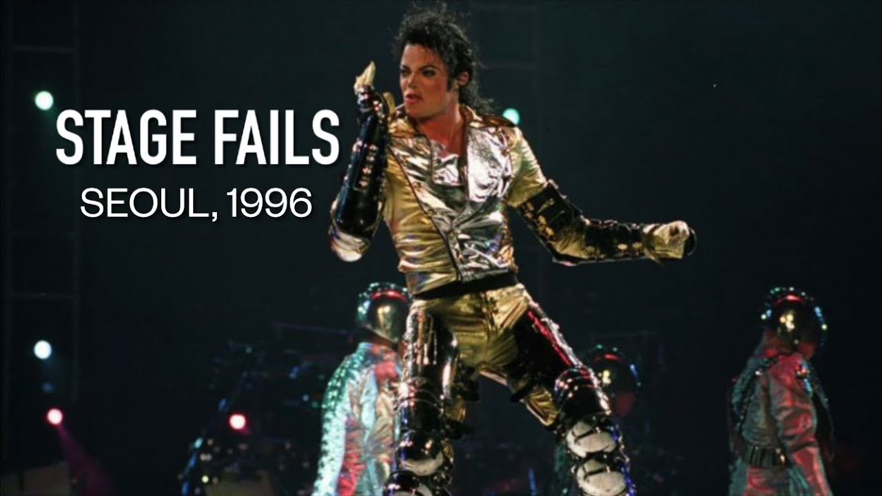 Michael Jackson - STAGE Fails (Seoul 1996, HIStory Tour) - YouTube