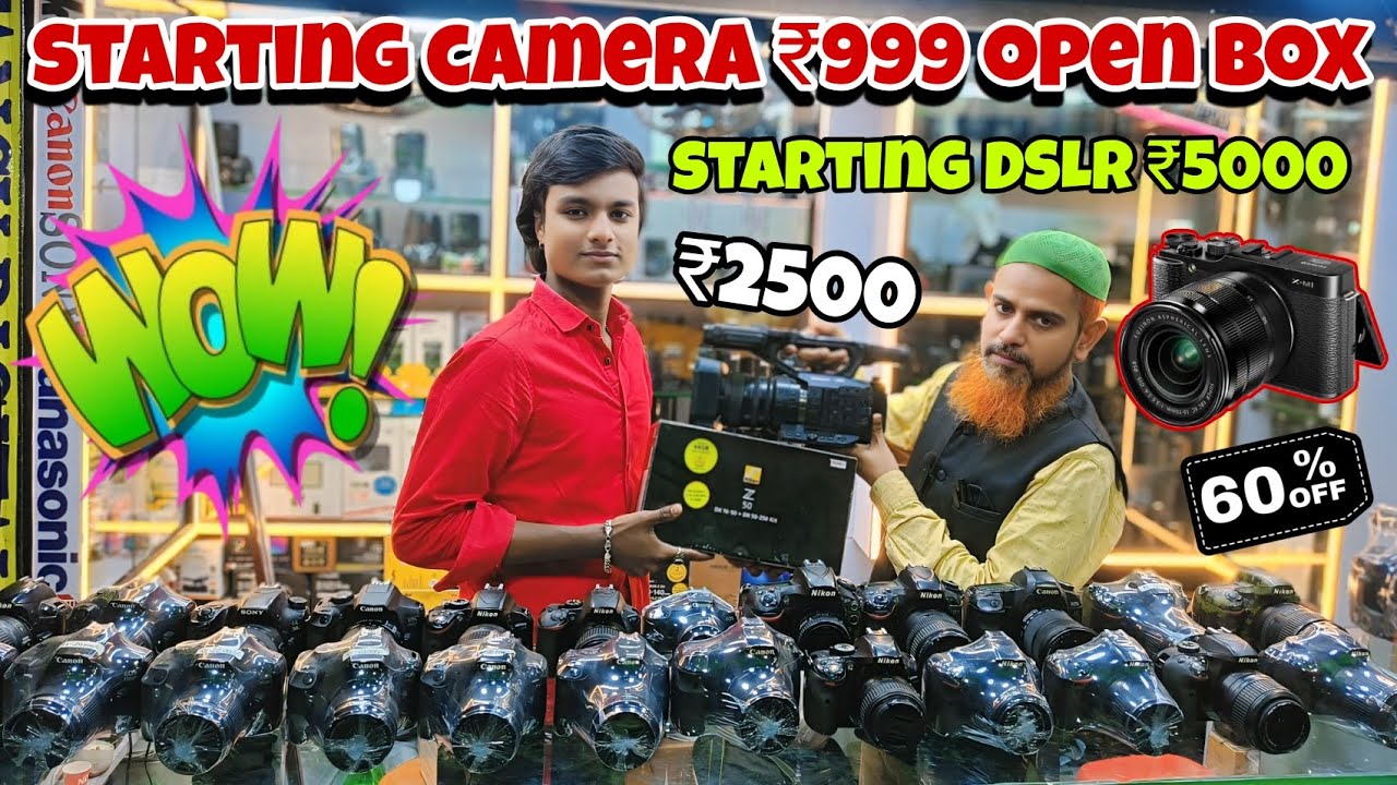 starting camera ₹999😲open box DSLR available in Kolkata camera market ...