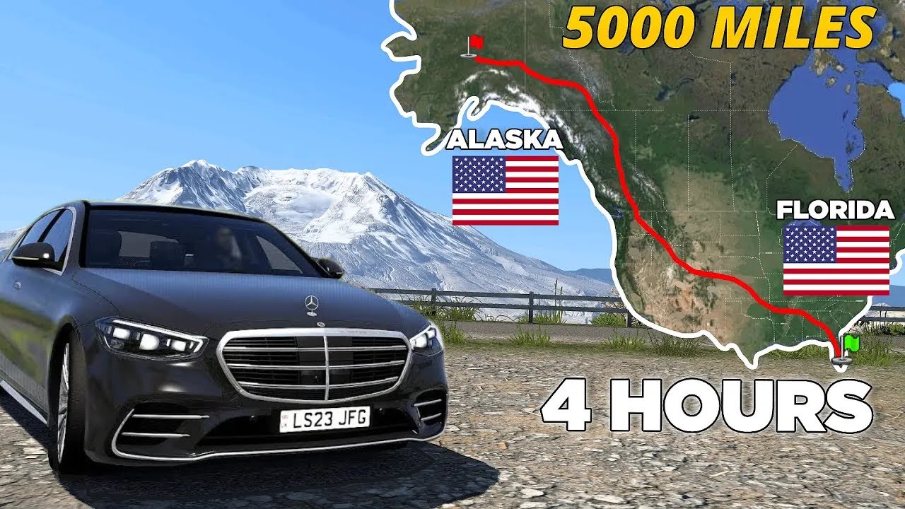 ATS Longest Road Trip - Florida to Alaska | American Truck Simulator ...