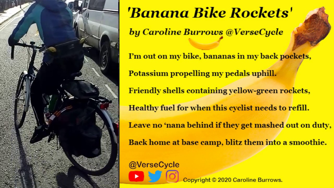 Banana Bike Rockets | Caroline Burrows | VerseCycle | Poetry | Cycling ...