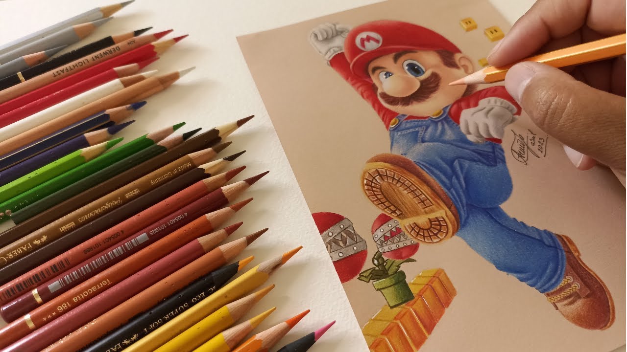 Desenhando o Super Mario Bros | Speed Drawing - YouTube