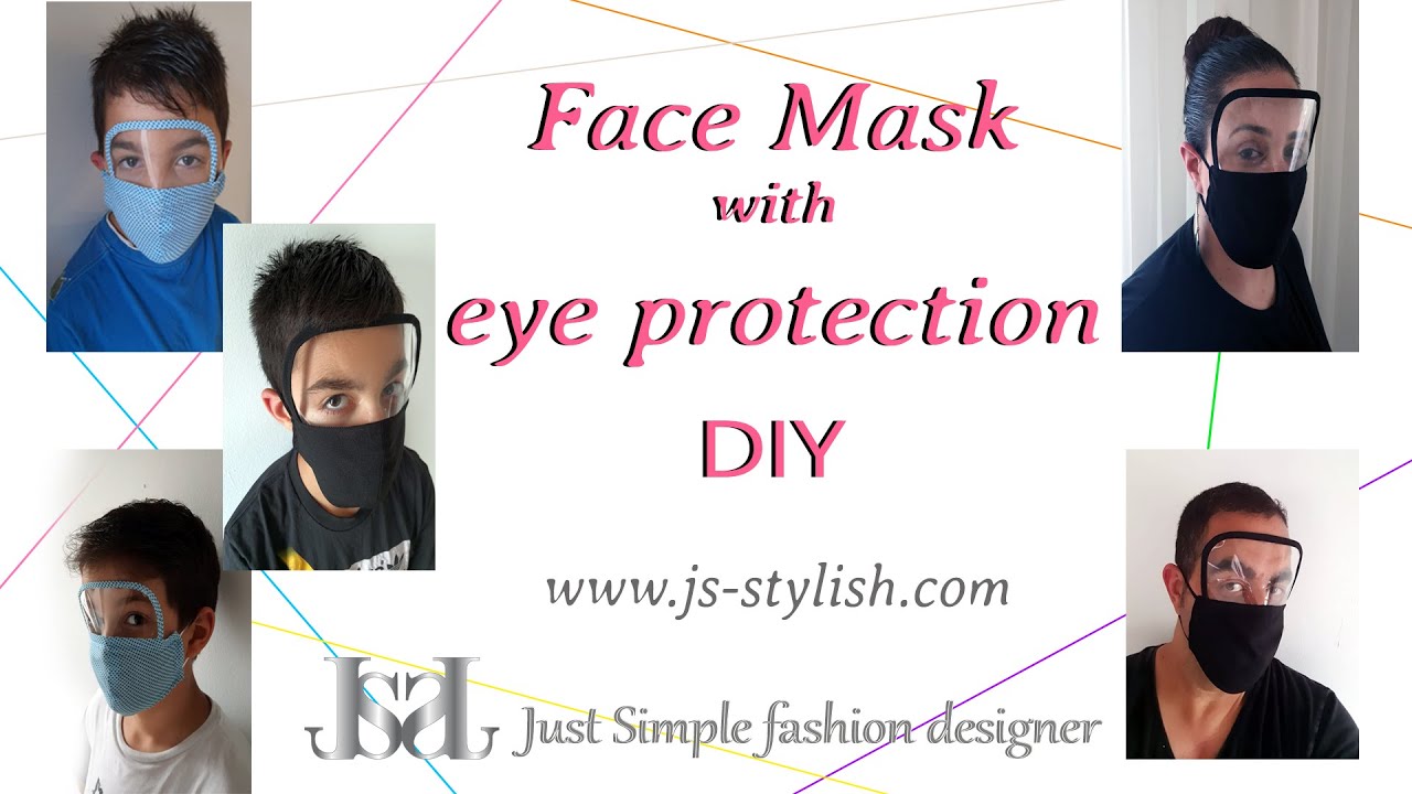 face mask with eye protection / masque avec protection des yeux / מסכת ...