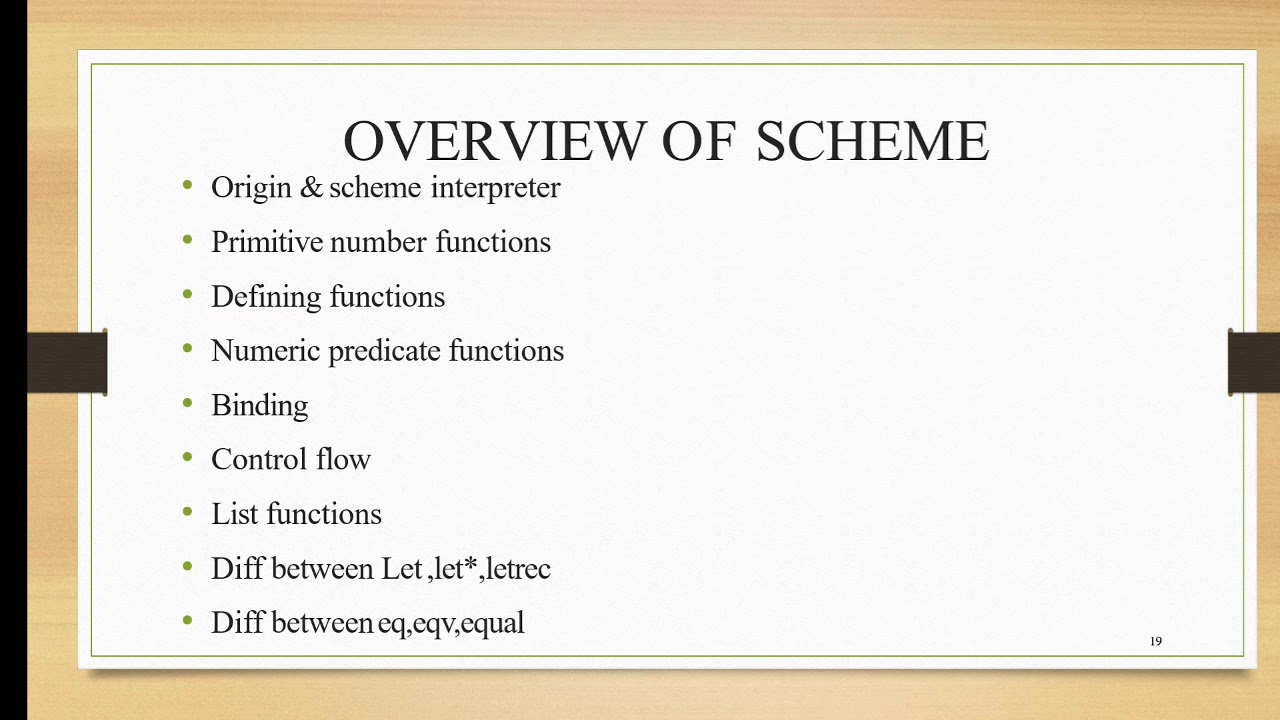 BASIC CONCEPT OF SCHEME - YouTube