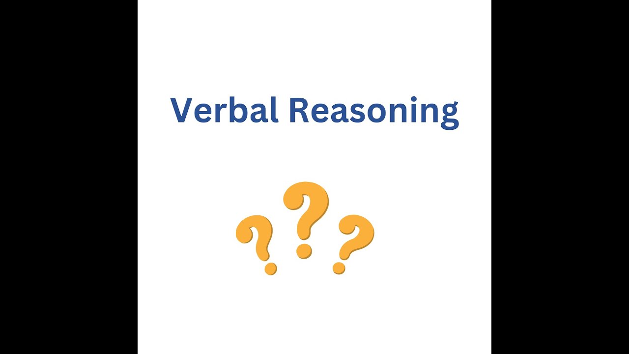 Verbal Reasoning - YouTube