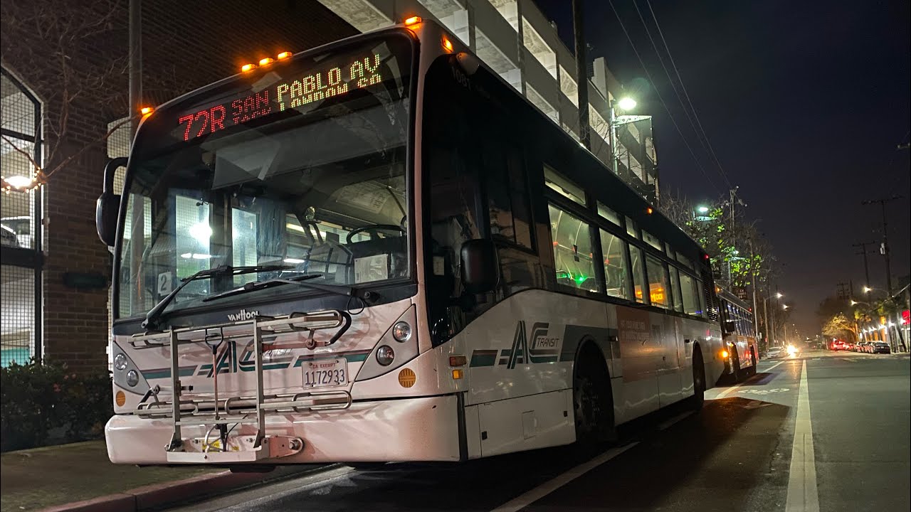 AC Transit 2003 Van Hool A330 40’ Diesel #1081 - YouTube