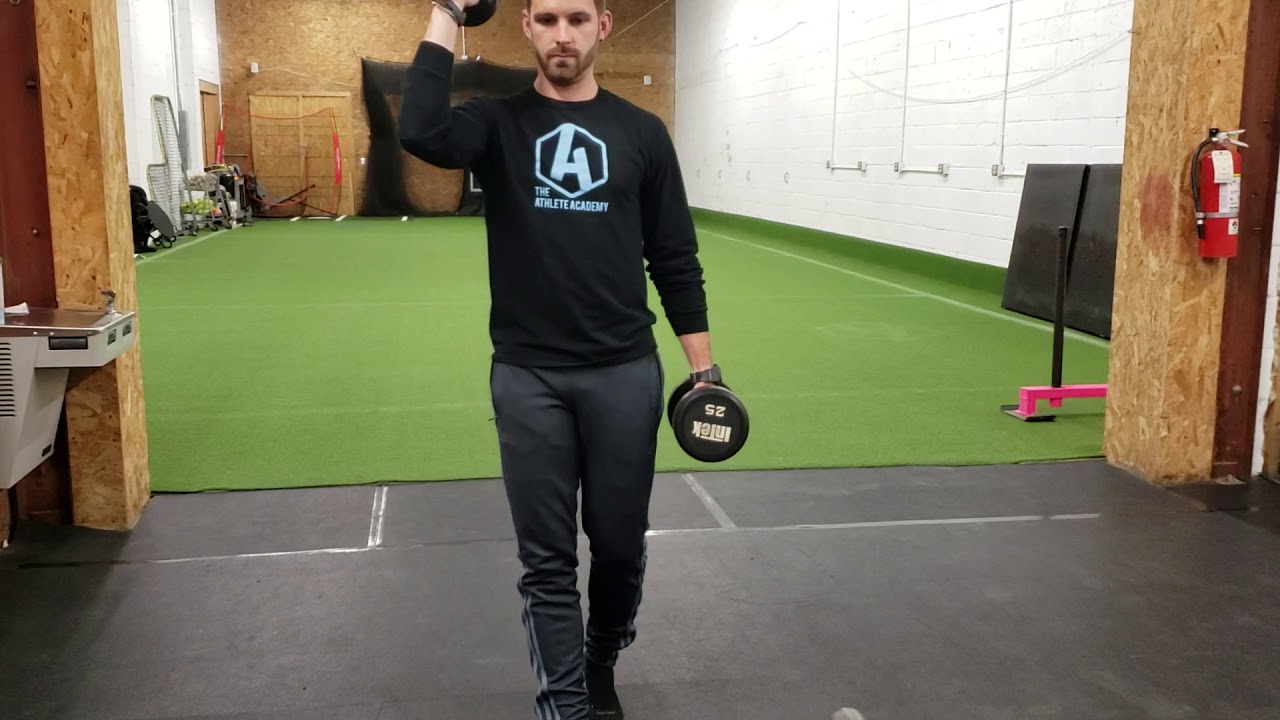 Cross-carries (Farmers Carry + Waiters Carry) - YouTube