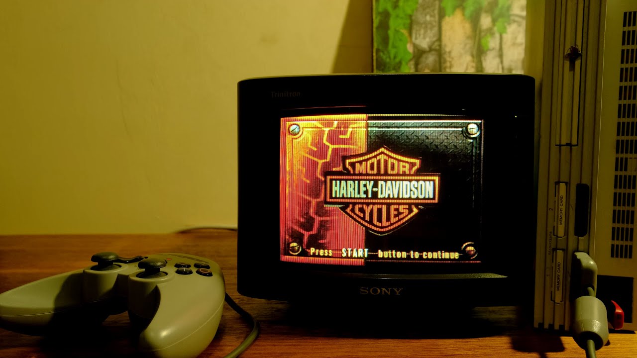 Gaming on CRT | Playstation 2 | Harley-Davidson : Race to the Rally ...