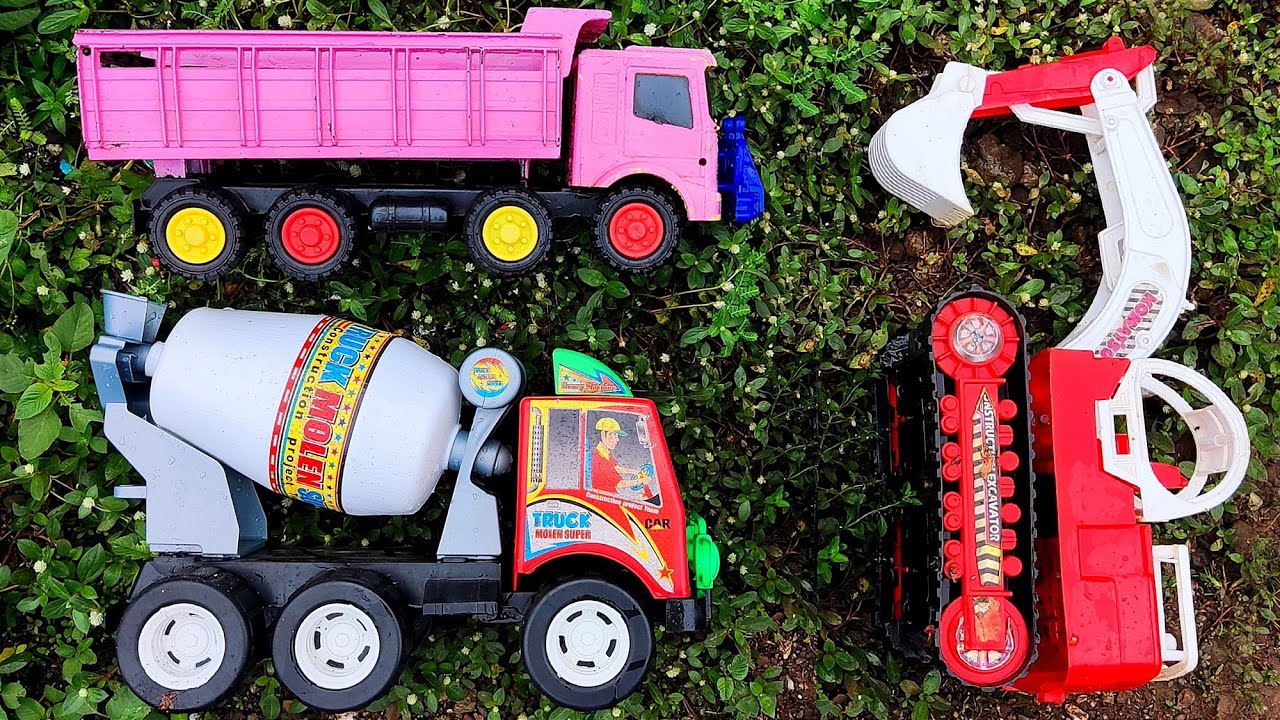 Beko Besar Keruk Sungai, Mobil Truk Molen Besar, Truk Tronton Panjang ...