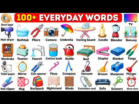 Daily Use English Words | 100+ Everyday English Words | Learn Words Vocabulary with Pictures