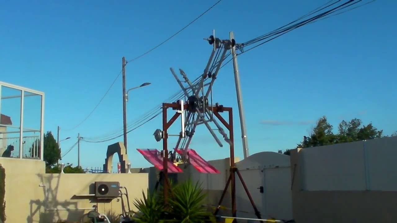Revolutionary Wind Turbine with Rotary Wings Sails "CRUSOE model" - YouTube