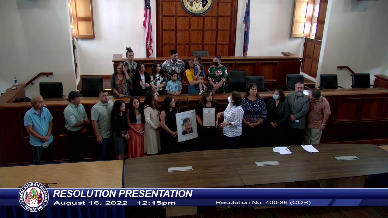 Resolution Presentation - Senator Telo T. Taitague - August 16, 2022 12:15pm - YouTube