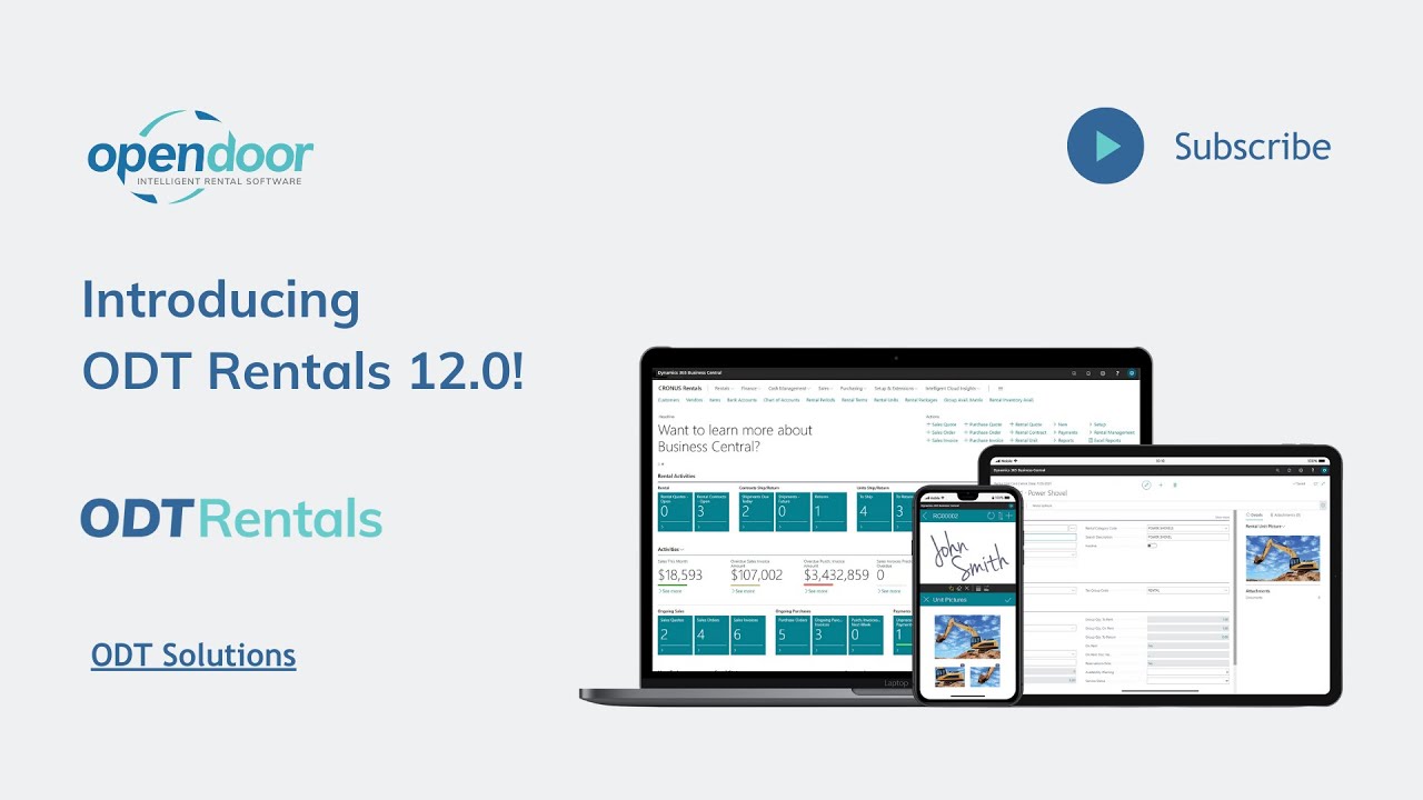 Introducing ODT Rentals 12.0 - YouTube