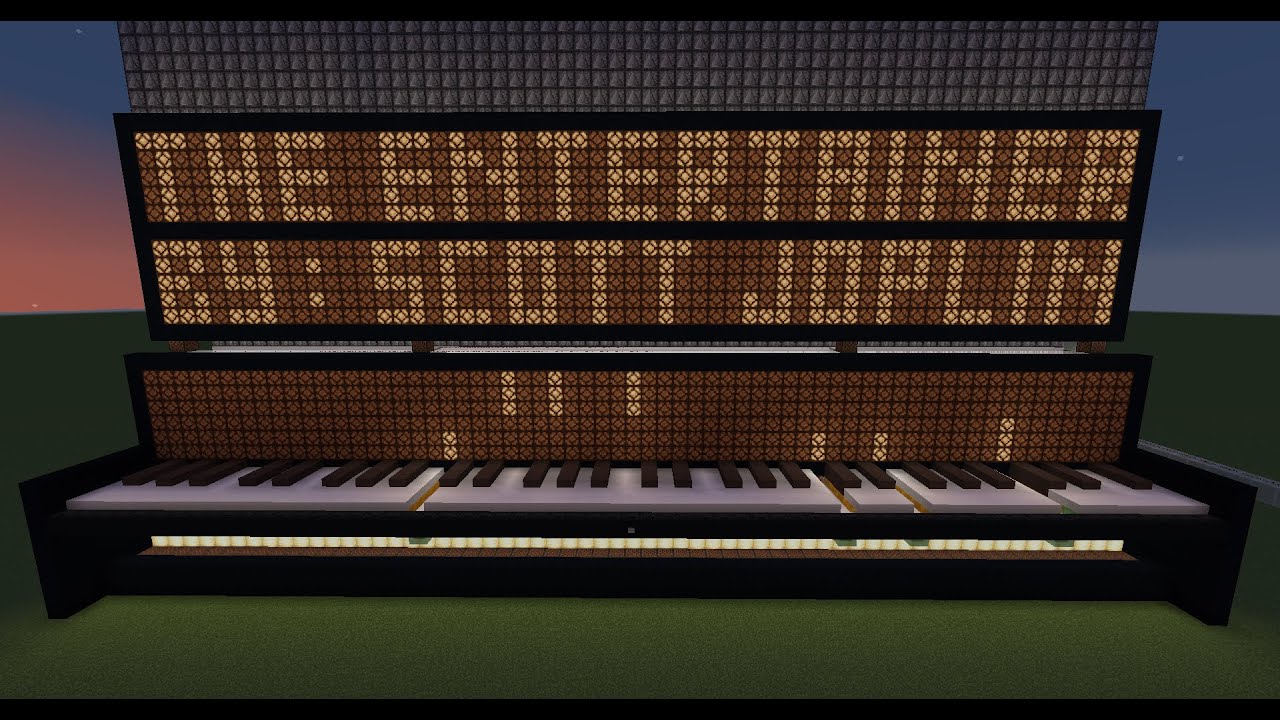Automatic Note Block Player Piano - The Entertainer by Scott Joplin ...