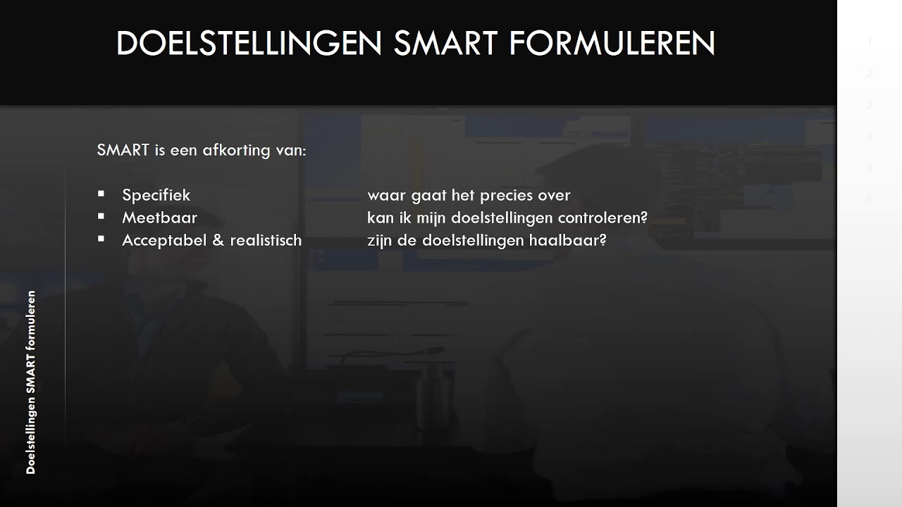 Doelstellingen SMART formuleren - YouTube