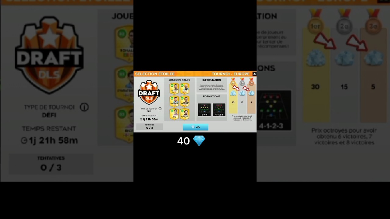 comment participer dans le tournoi (DRAFT) sur dream league soccer 2025 (en wolof) - YouTube