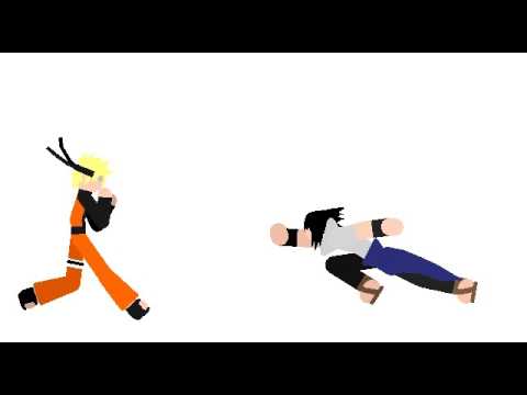 Naruto Vs Sasuke pt2 (Stick Nodes) - YouTube