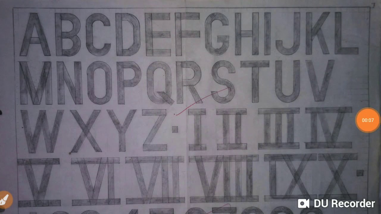 Engineering drawing (lettering) - YouTube