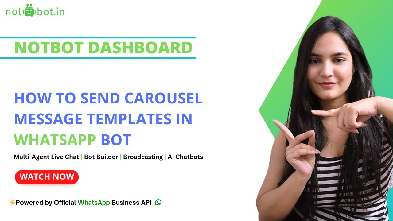 How to send carousel message templates In WhatsApp bot | NotBot - YouTube