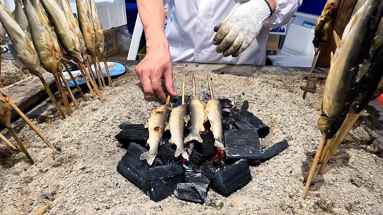 Grilled sweetfish with salt - Yoiyama of the Gion Festival in Kyoto ...