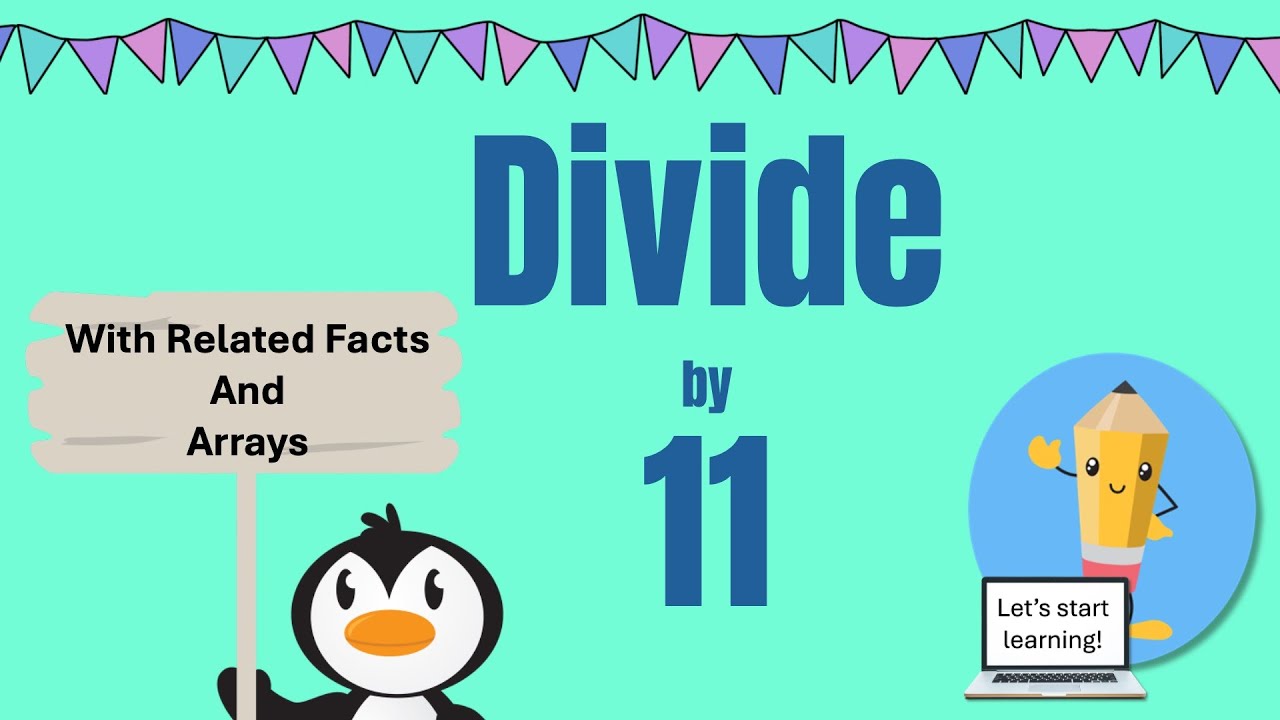 Learn to divide by eleven. Use related facts and arrays! - YouTube
