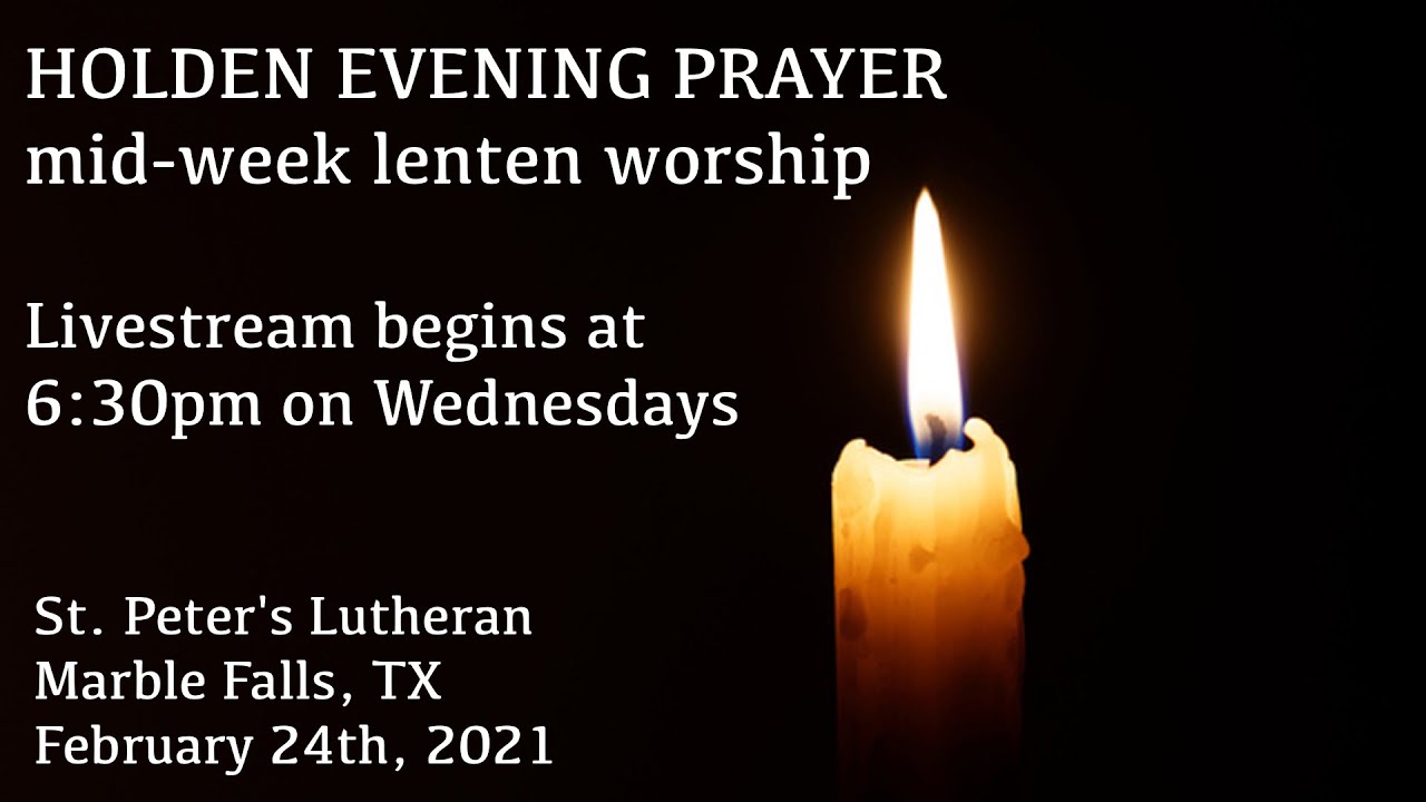 Mid-week Lenten Worship - 2/24/2021 - YouTube