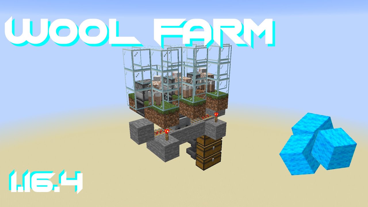 How To Build A Wool Farm(Minecraft Java Edition 1.16.4) - YouTube