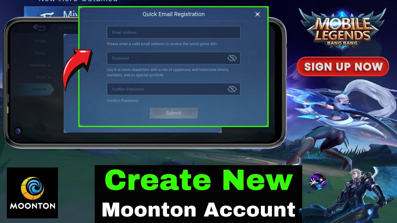 How To Create New Account in Mobile Legends (2025) | Moonton Account ...