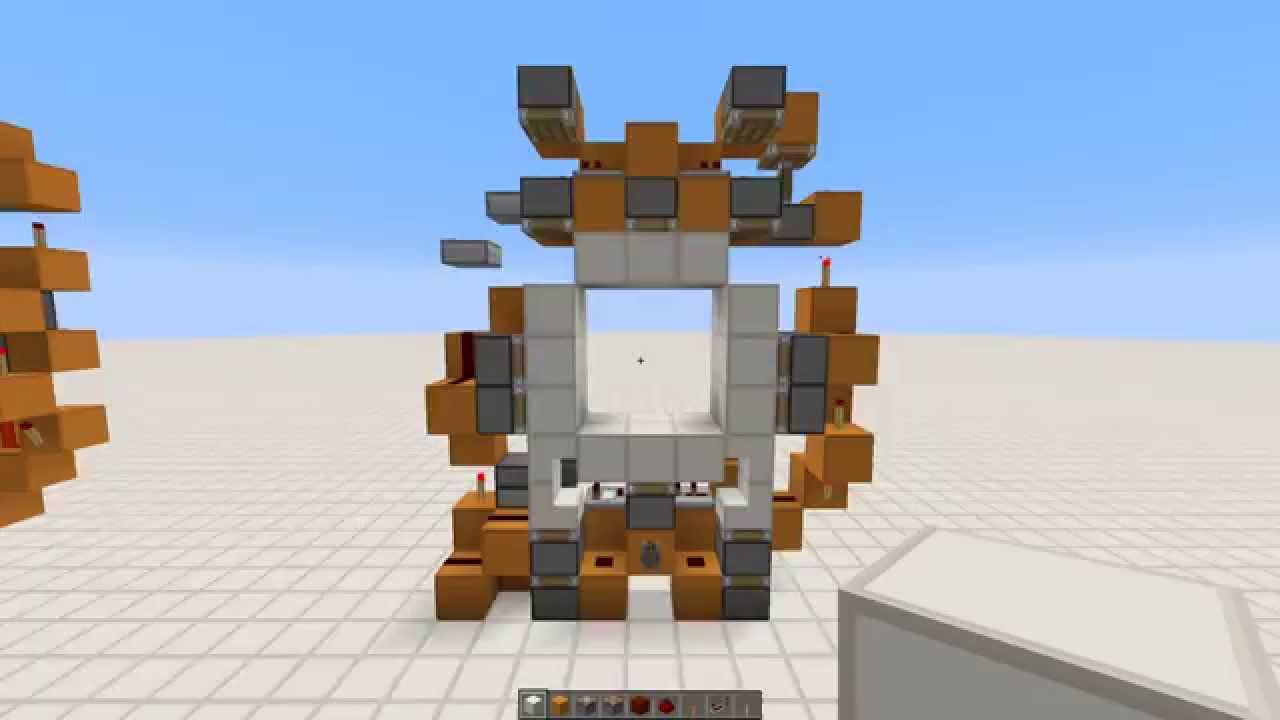 Minecraft - Updated 3x3 Seamless Creeper Door [Tutorial] - YouTube