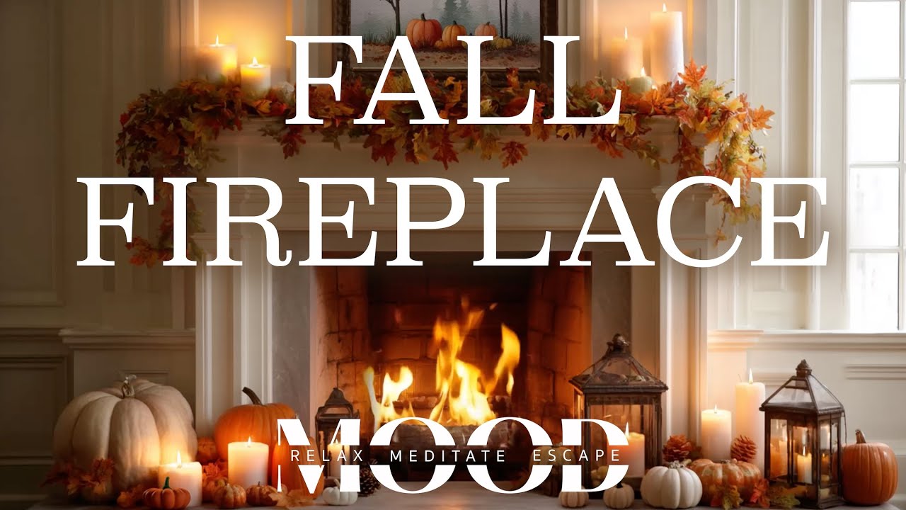 Fall Fireplace for Relaxation, Studying, Halloween, Thanksgiving ...