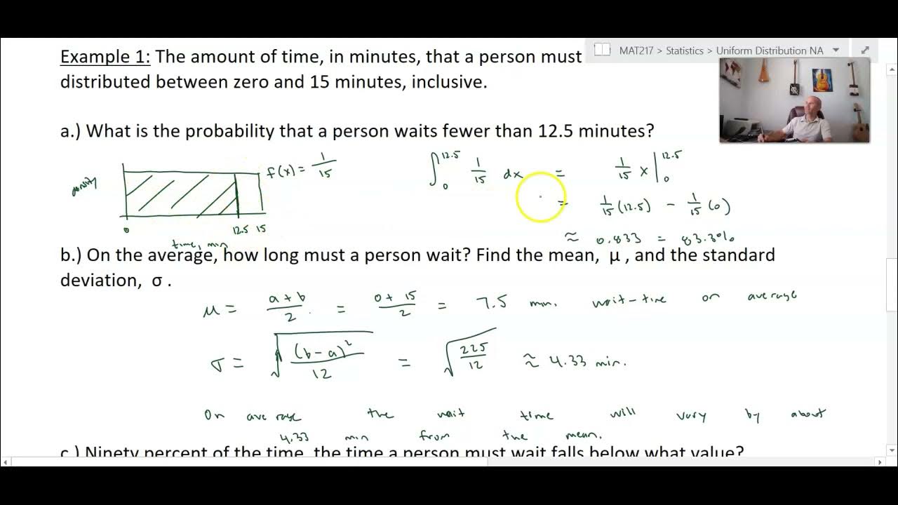 Continuous Uniform Distribution - Examples - YouTube