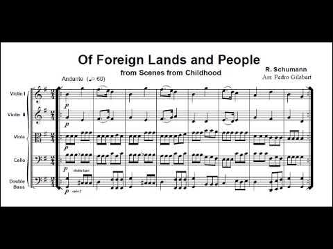 Of foreign Lands and People for easy string orchestra - YouTube