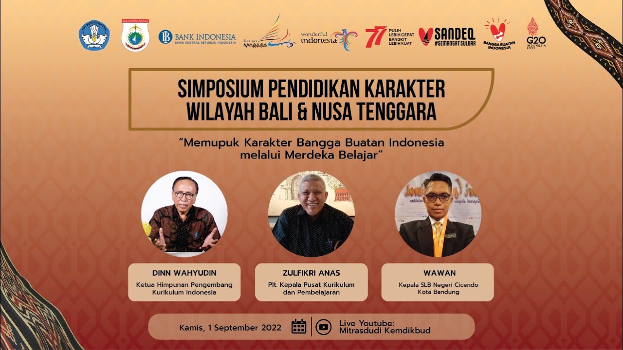 Simposium "Pendidikan Karakter Wilayah Bali dan Nusa Tenggara" - YouTube