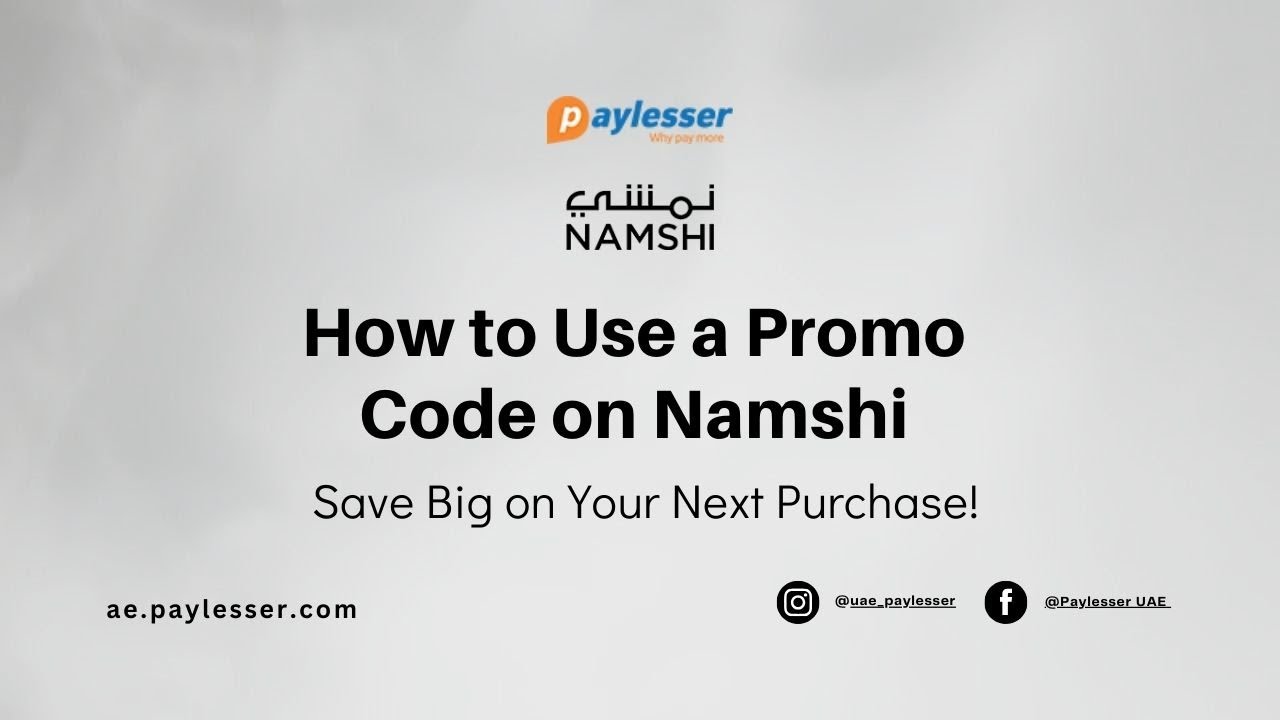 How to use a promo code on Namshi - YouTube