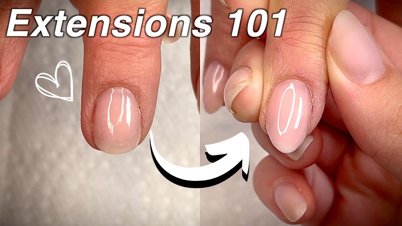 How To Extend Natural Nails with Gel (EASY!) - YouTube