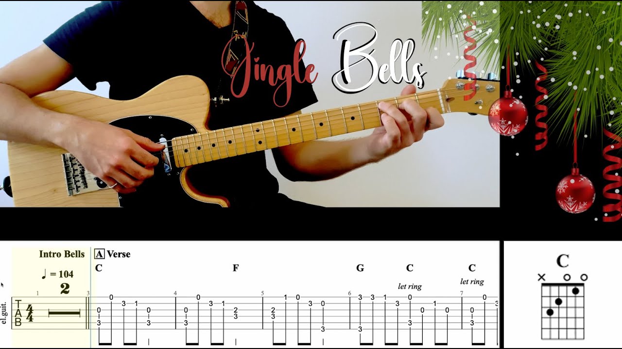 Jingle Bells Guitar Chord Melody Youtube