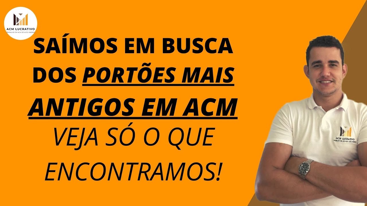 NOSTALGIA! Os portões em ACM mais antigos encontrados por nós - Cinza ...