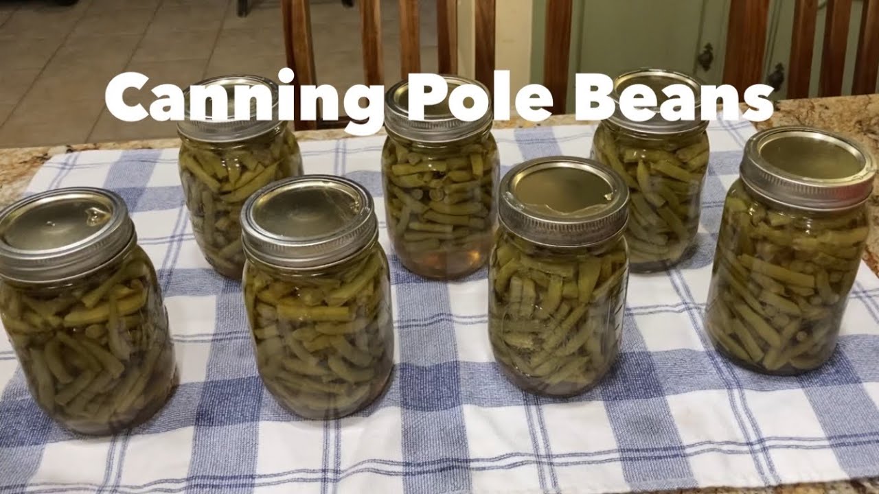 Canning pole beans from the garden - The Three Sisters part XV - YouTube