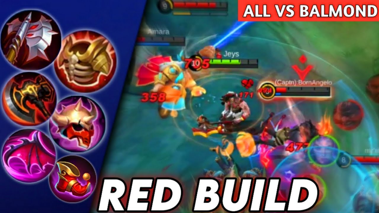 When Your Core is weak.. Use this Balmond Red Build! Unli Heal Build ...