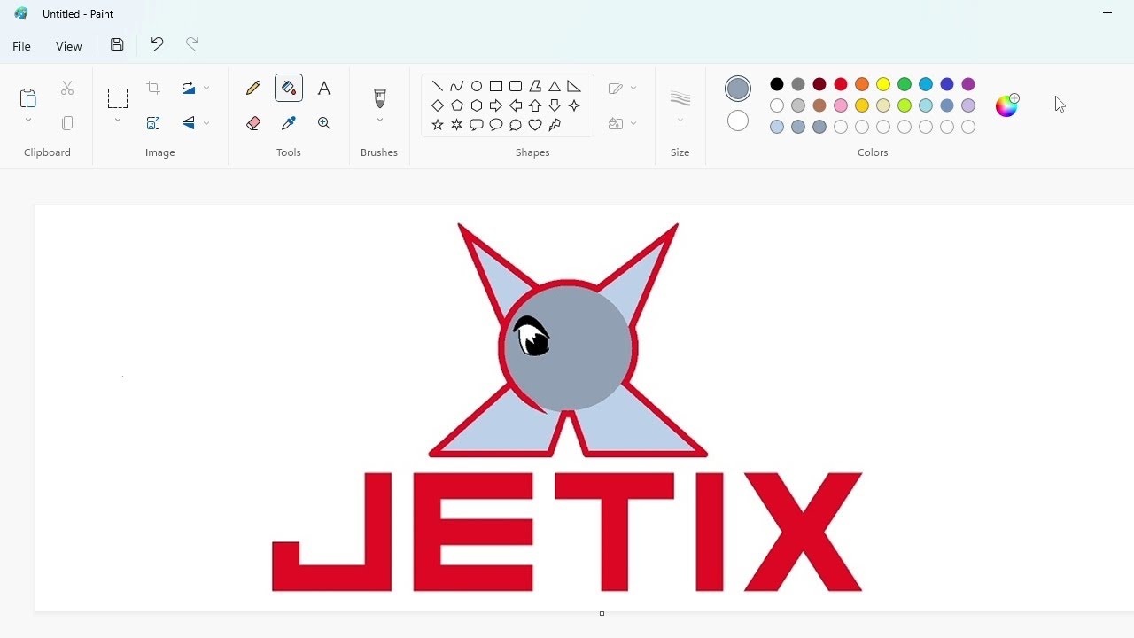 How to draw the Jetix logo using MS Paint | How to draw on your ...