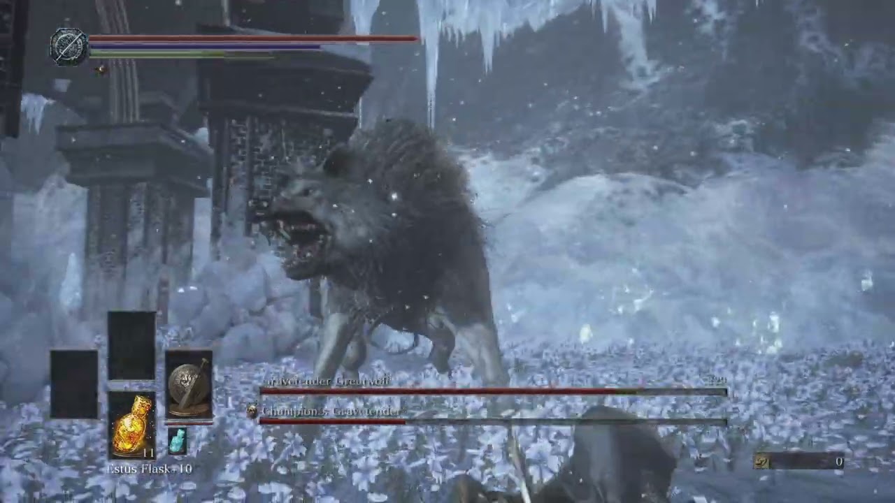 DS3 boss weapons vs bosses - Gravetender & Greatwolf (Valorheart only ...