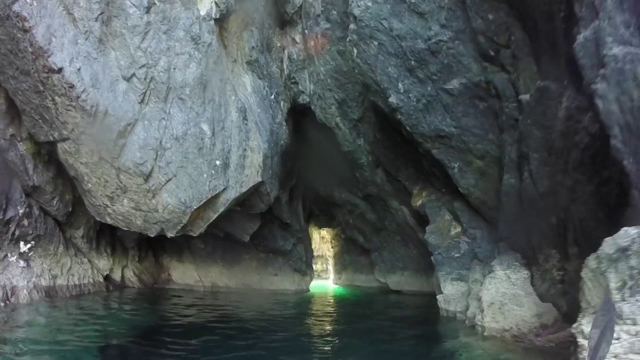 Sea kayaking at The Metal Man’s caves Tramore Ireland - YouTube